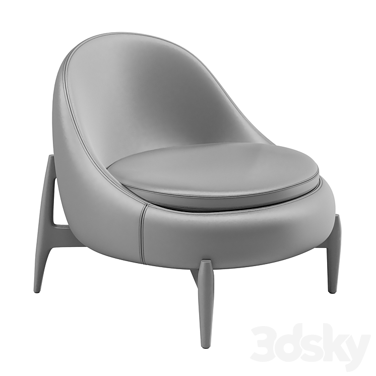 minotti sendai - Arm chair - 3D model