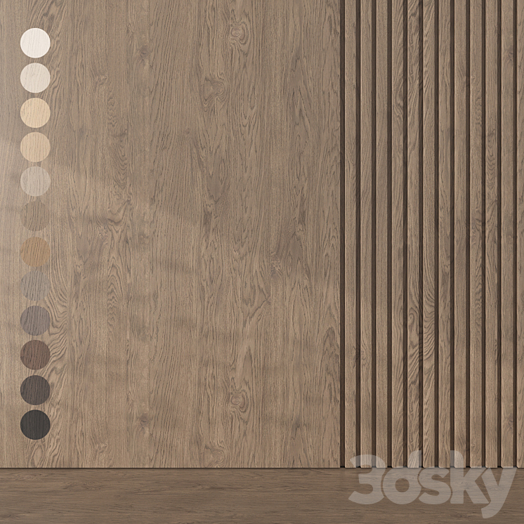 Oak texture 063 - Wood - 3D model