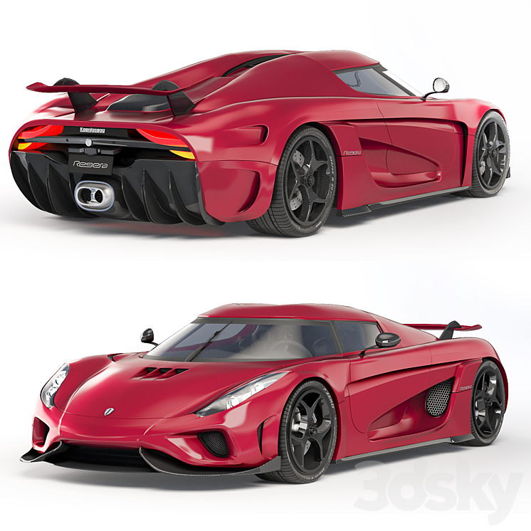 Koenigsegg Regera 2016 - Transport - 3D model