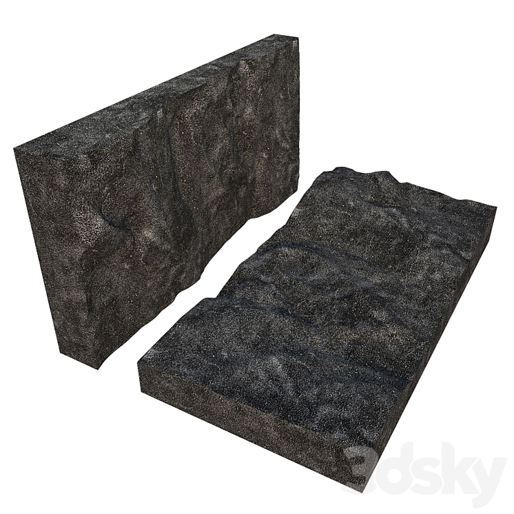 rock wall panels Rocky Quick Panels - Stone - 3D model