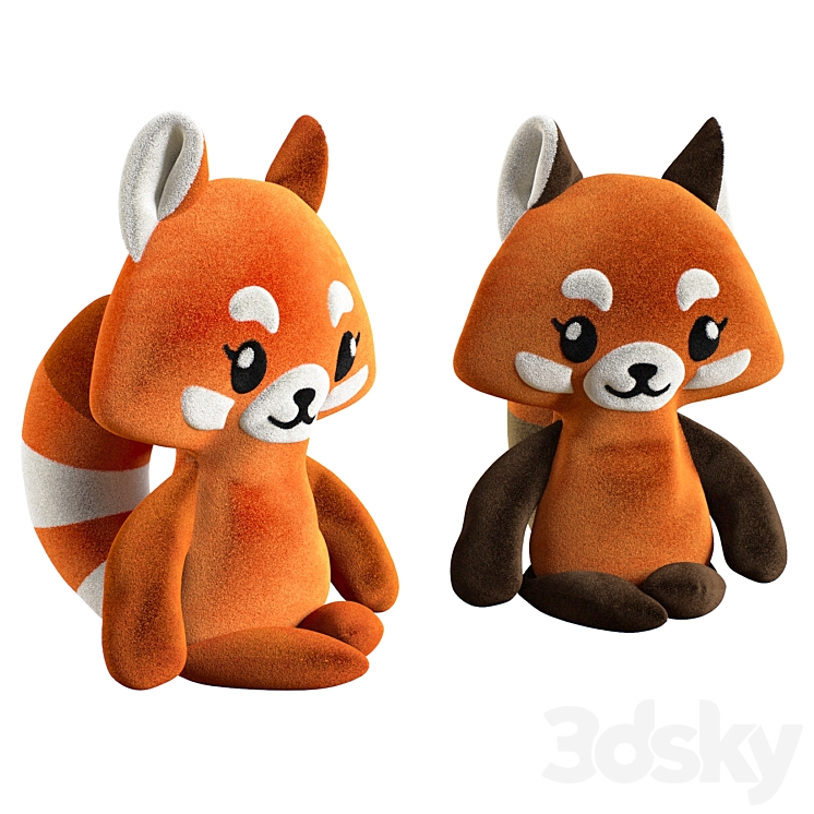 Childrens soft toys - red panda - Toy - 3D model