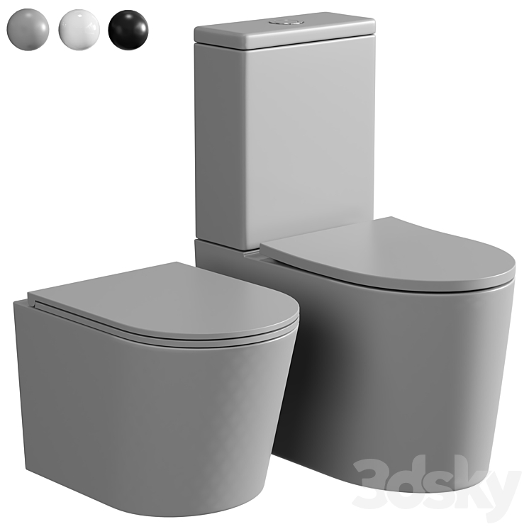 Welt Wasser Salzbach - Toilet and Bidet - 3D model