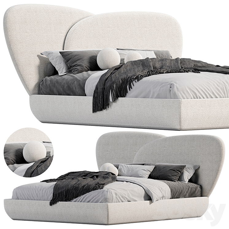 Curve Bed by 1stDIBS - Bed - 3D model