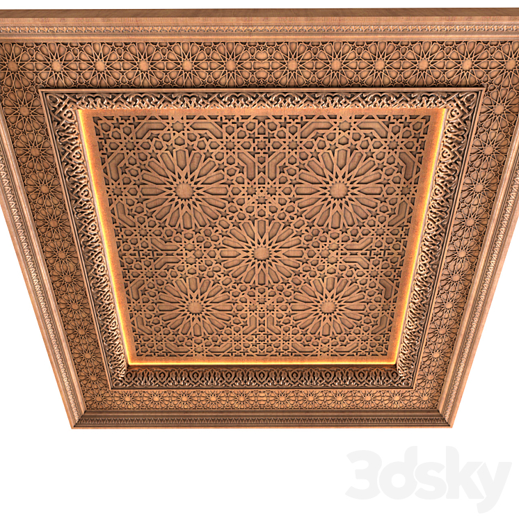 Ceiling in oriental style .Arabic Classic Arabesque Ceiling .Eastern ...