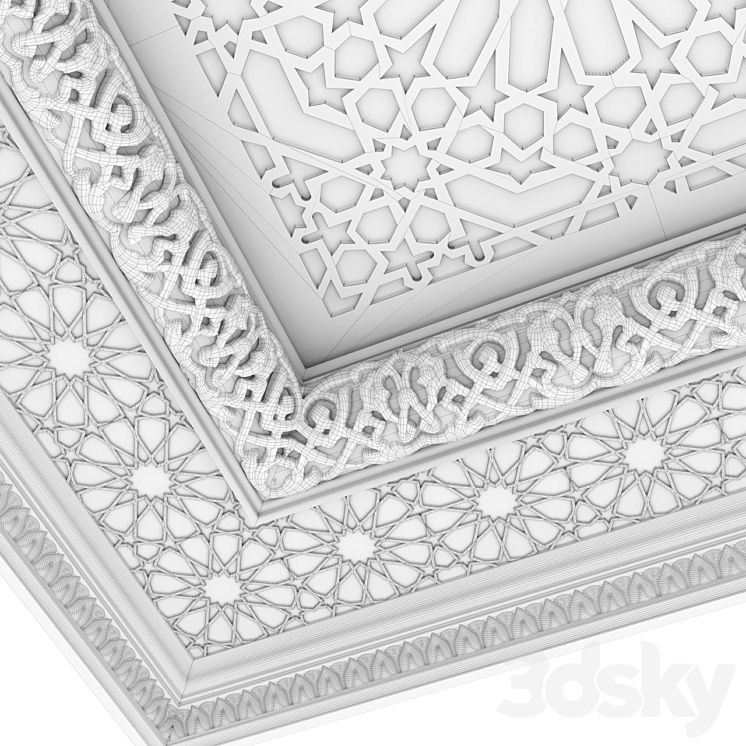 Ceiling in oriental style .Arabic Classic Arabesque Ceiling .Eastern ...
