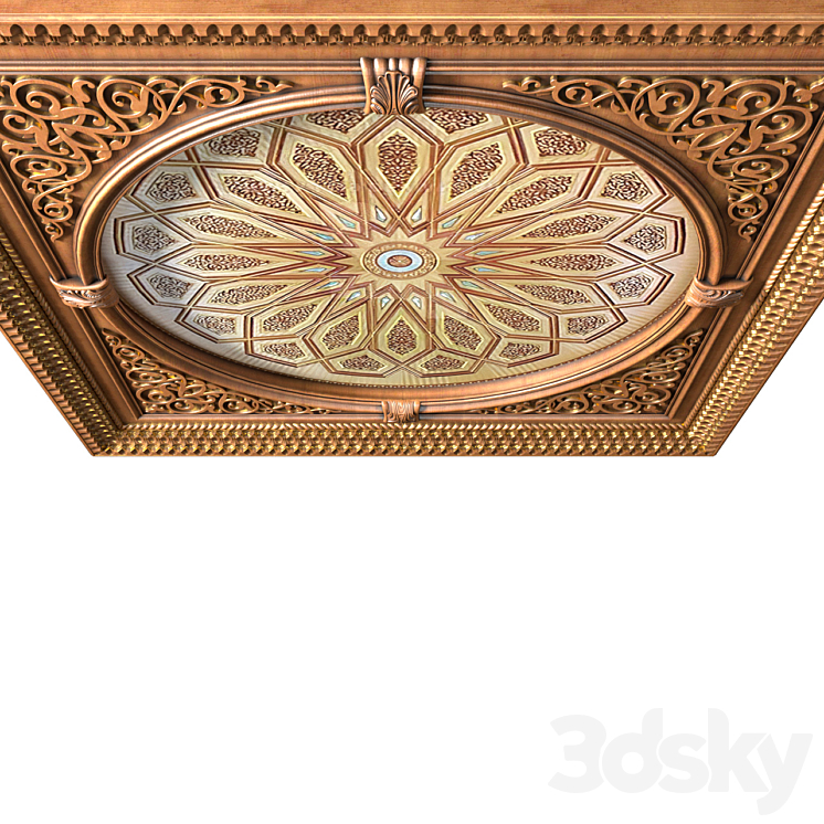 Ceiling in oriental style .Arabic Majlis Ceiling .Islamic Ceiling ...