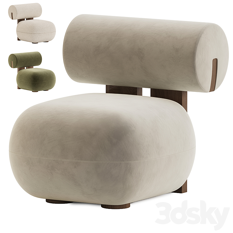 HIPPO | Lounge Chair by Norr11 - Arm chair - 3D model