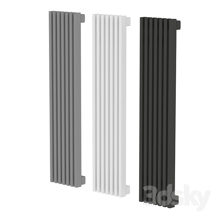 Vertical tubular radiator "Line" - Radiator - 3D model