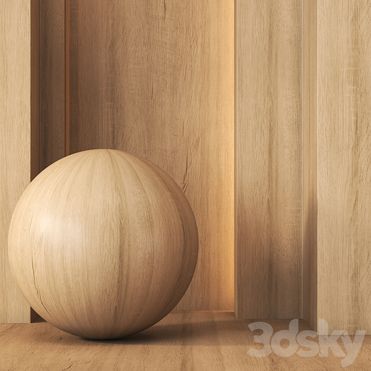 Wood Texture 4K - Seamless - 4 Colors - Wood - 3D model