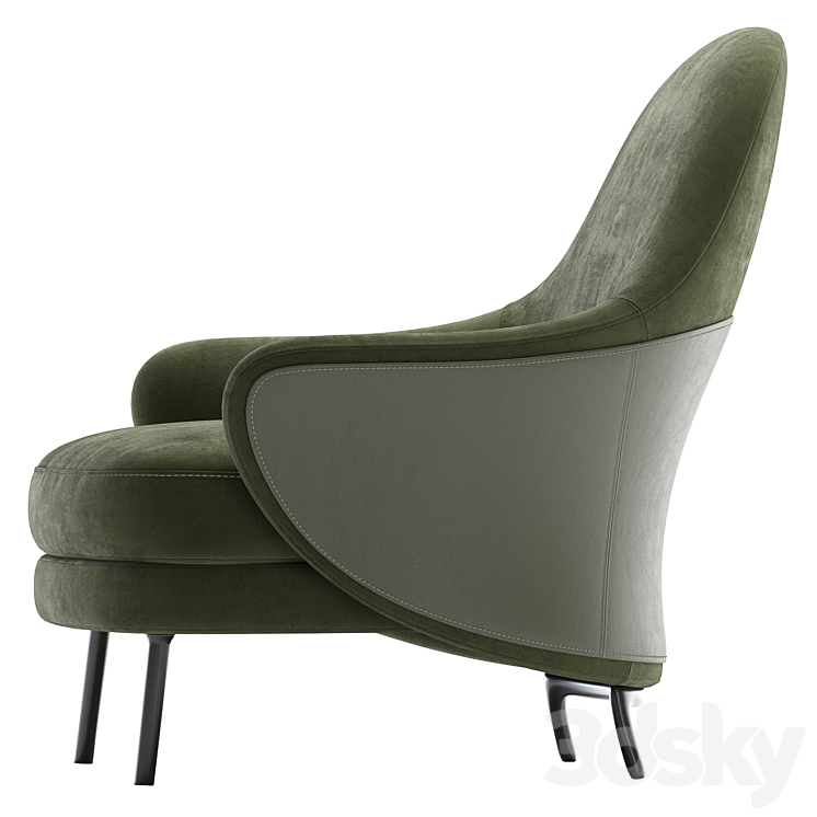 Minotti ANGIE - Arm chair - 3D model