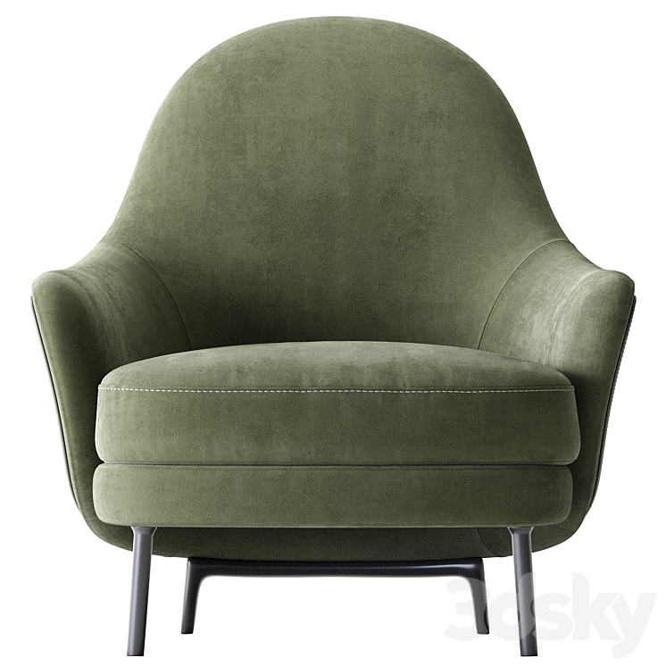 Minotti ANGIE - Arm chair - 3D model