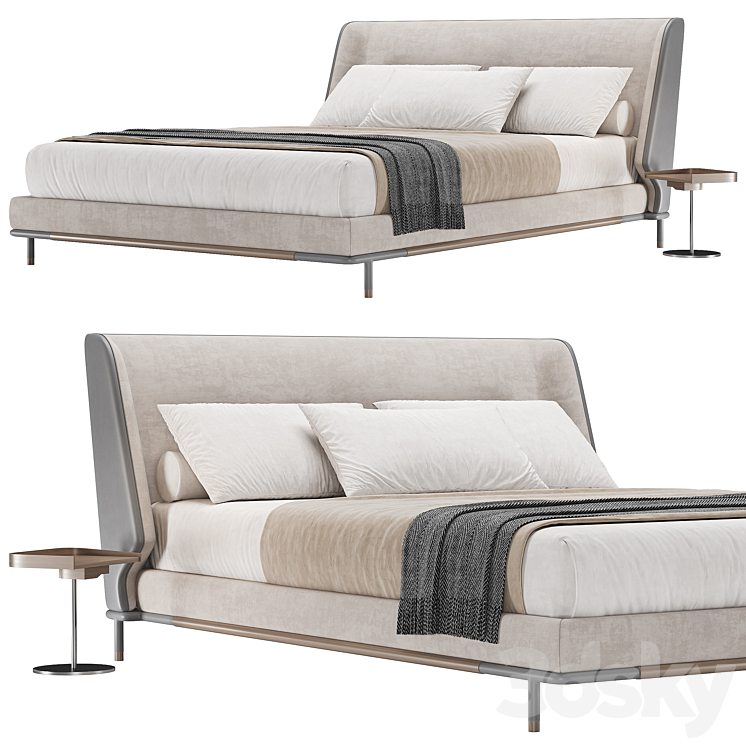 ALFRED Bed By Frigerio Salotti - Bed - 3D model