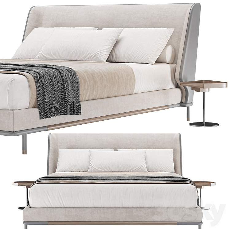 ALFRED Bed By Frigerio Salotti - Bed - 3D model