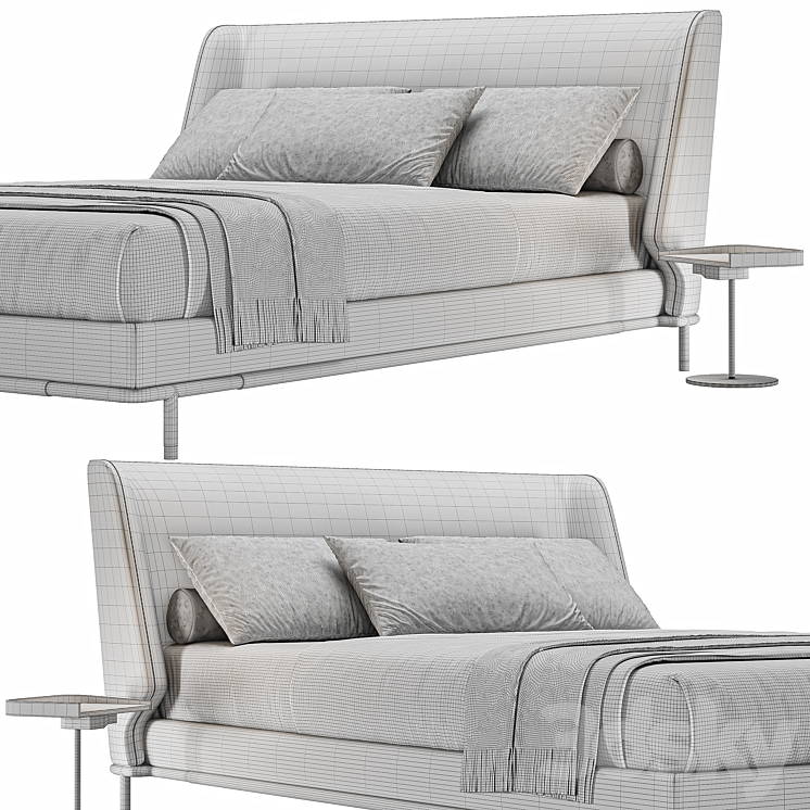 ALFRED Bed By Frigerio Salotti - Bed - 3D model