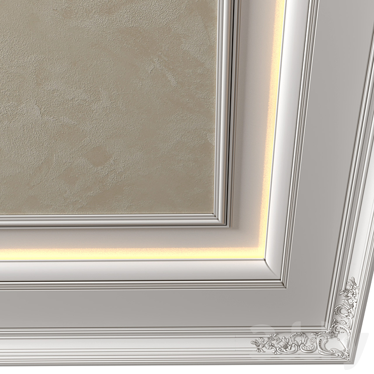 Art Deco coffered ceiling with OTTOCENTO decorative painting.Modern ...