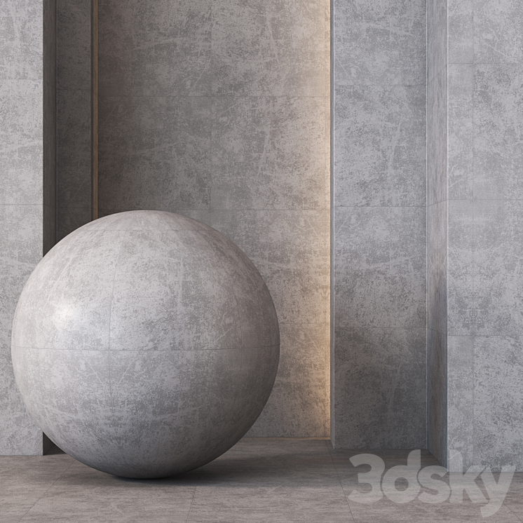 Porcelain Ceramic Texture 4K - Seamless - Tile - 3D model