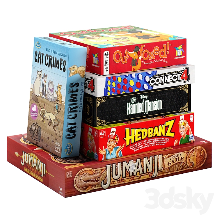 Board games set 5 - Toy - 3D model