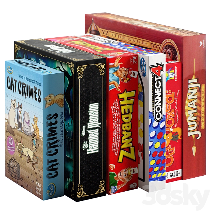 Board games set 5 - Toy - 3D model