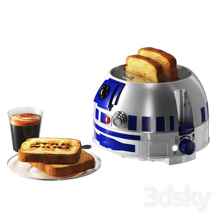 Toaster Star Wars R2D2 - Other kitchen accessories - 3D model
