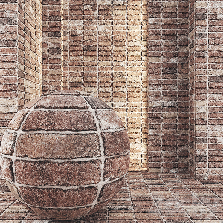 N.001 | Brick | 4k | PBR | Seamless - Brick - 3D model