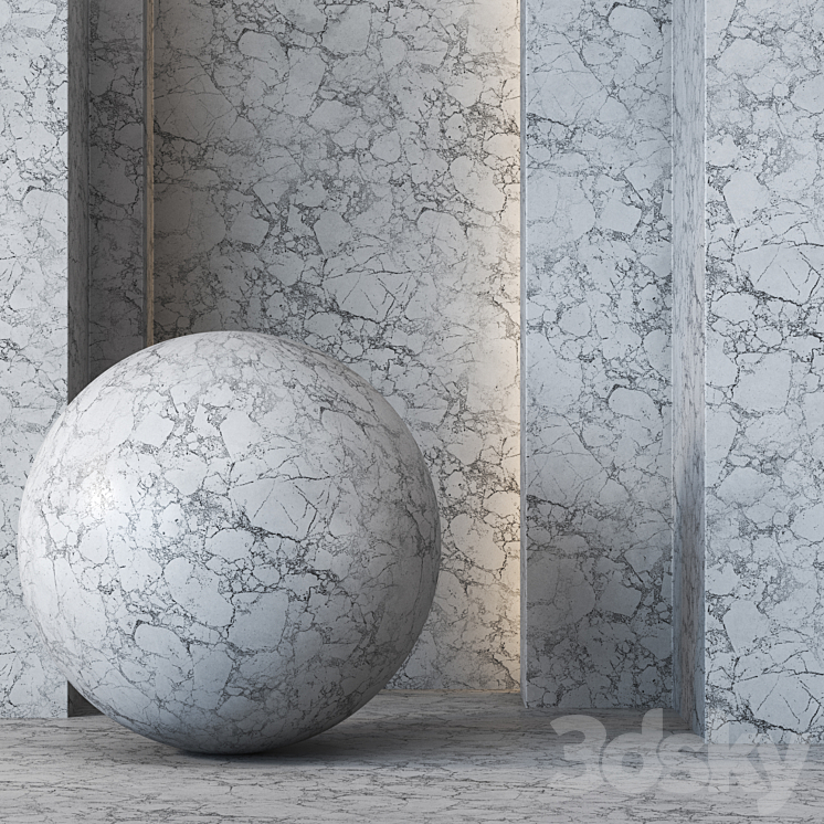 Marble Texture 4K - Seamless - Stone - 3D model