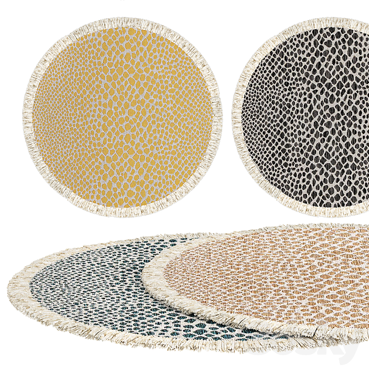 circle carpets - Carpets - 3D model