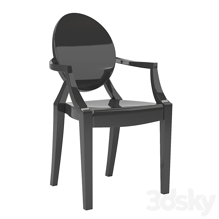 Louis Ghost by Philippe Starck - Chair - 3D model