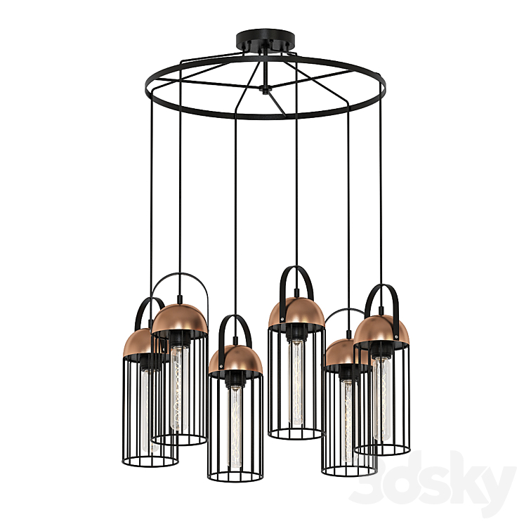 Rivoli Anemone 5062 - Pendant light - 3D model