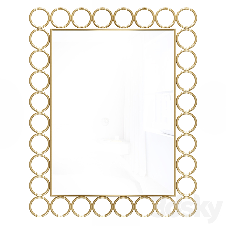 Mirror in a metal frame GZ-M1035 - Mirror - 3D model
