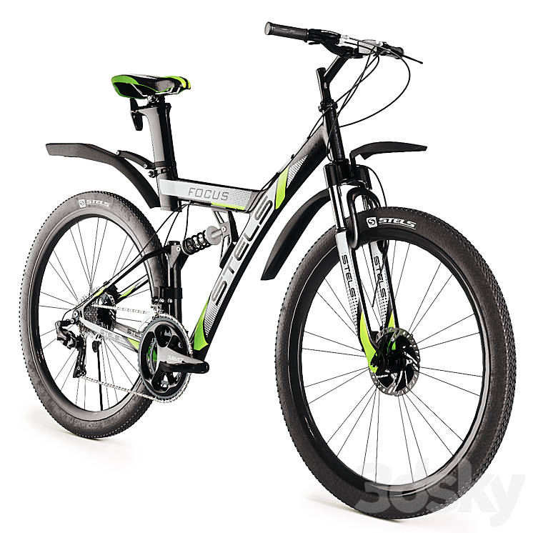 Stels Focus mountain bike - Transport - 3D model