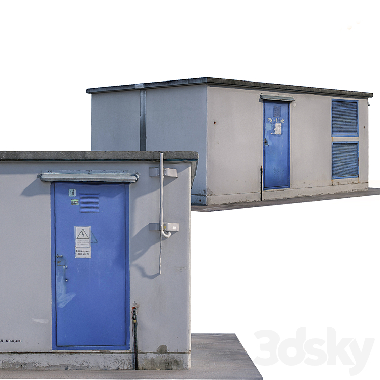 Electric transformer box - Building - 3D model