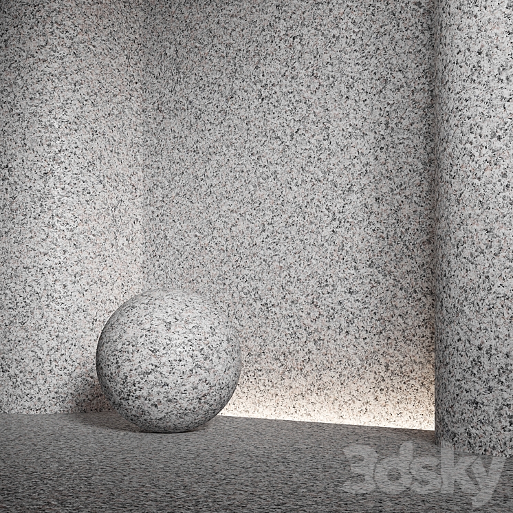 Stone material, granite. 29, pbr, seamless - Stone - 3D model