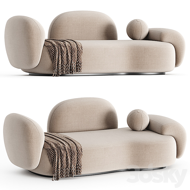 Greenapple Sofa, Unfinished Sofa - Sofa - 3D model