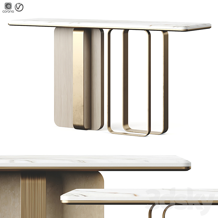 Oasis Group Birdseye Beige Saint Germain - Console - 3D model