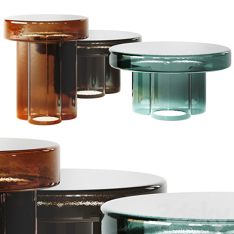 Miniforms SODA Glass Luxury Coffee Table - Table - 3D model