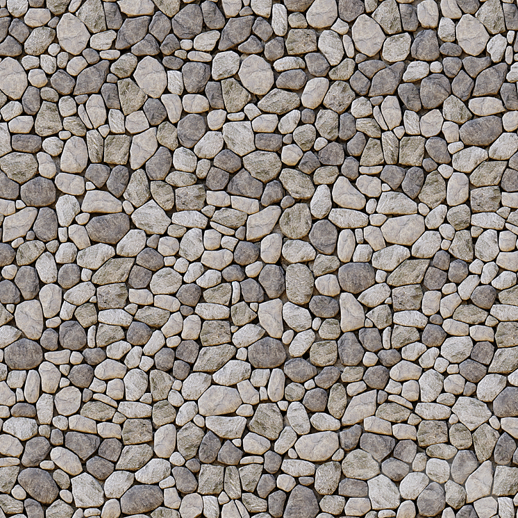 Stones seamless texture - Stone - 3D model