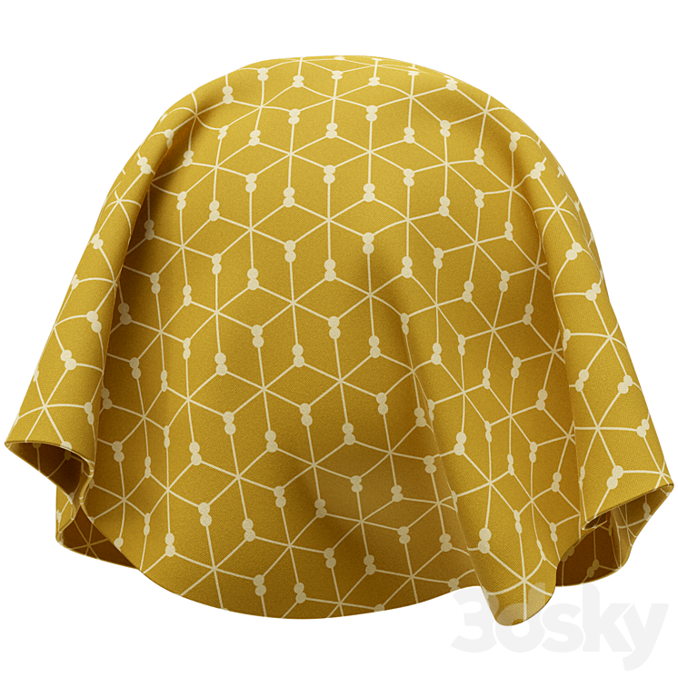 Patterned Fabric Fabric 3d Model