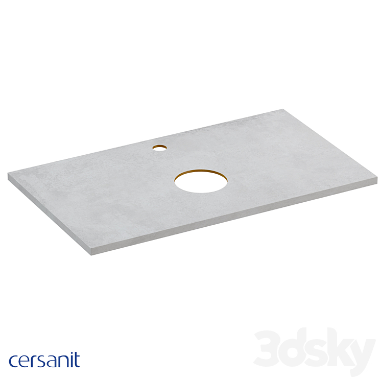 Cersanit stone countertop in Balance 80 porcelain stoneware A64186 ...
