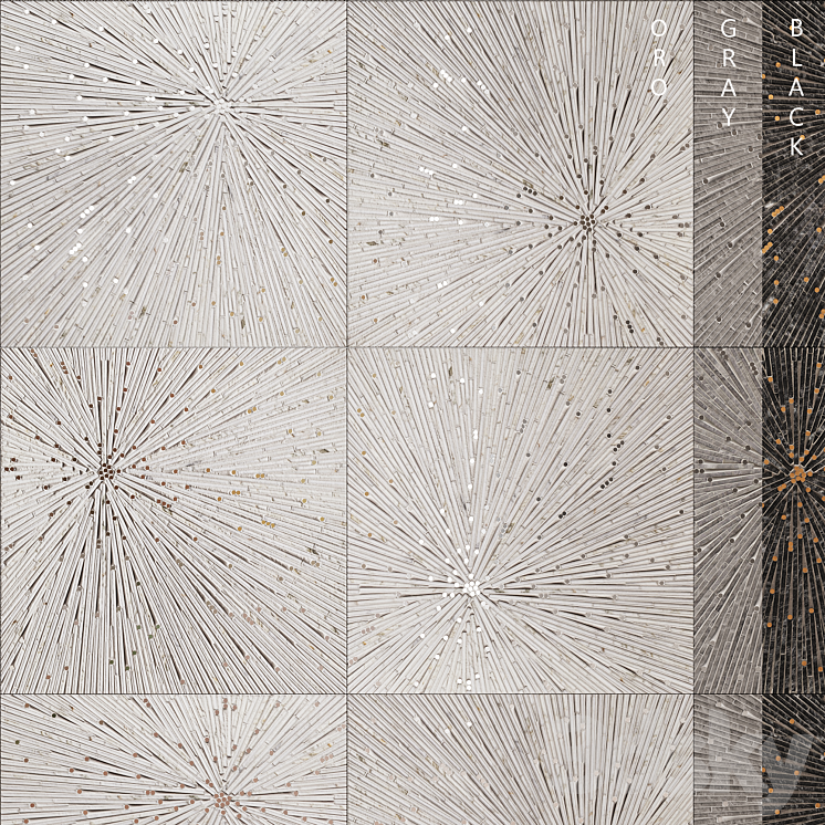 ÉTOILE tiles by MOSAIQUE SURFACE - Tile - 3D model