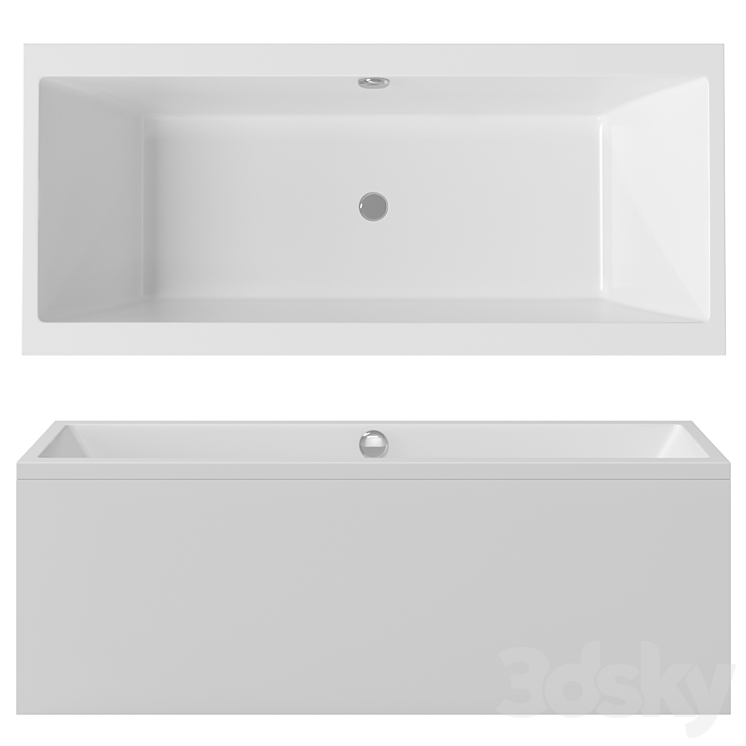 Bathtub EXCELLENT Pryzmat - Bathtub - 3D model