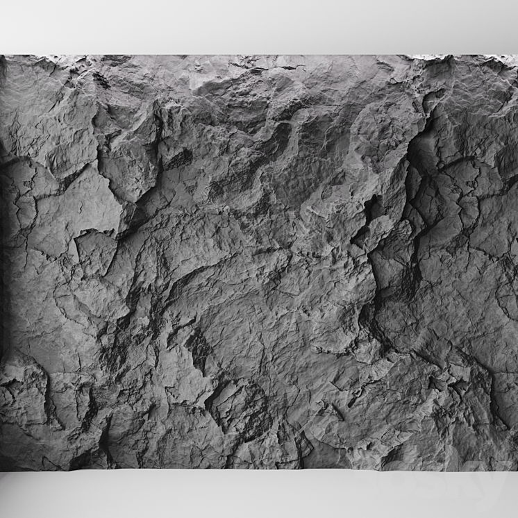 Rock cliff wall №10 - Stone - 3D model