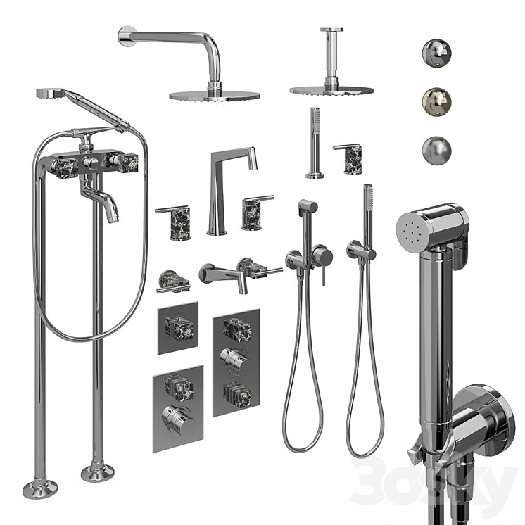 THG Paris - Faucet - 3D model