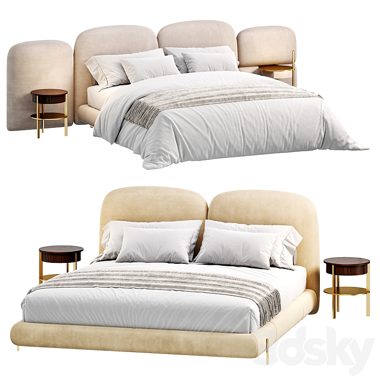 Stone Bed - Bed - 3D model