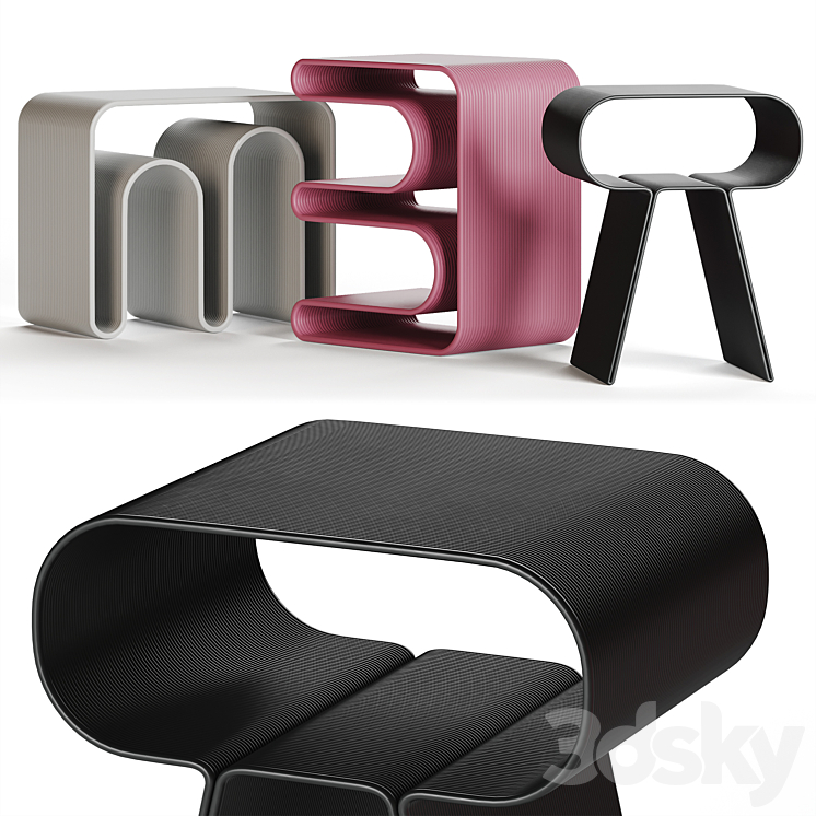 Set of tables EBURET 1 - Table - 3D model