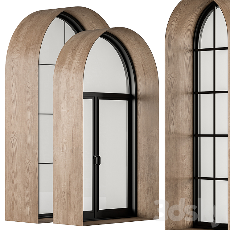 Modern Arched Windows Set 22 - Windows - 3D model
