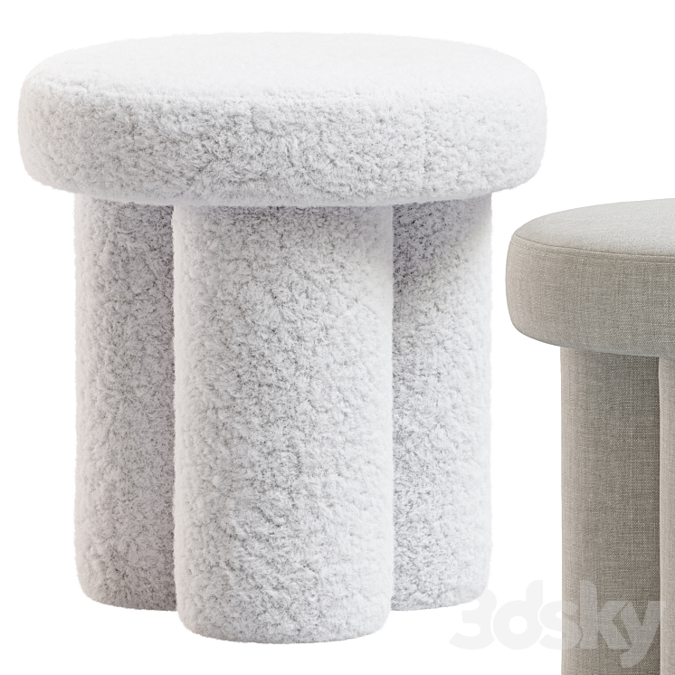 Big foot stool by 101 Copenhagen - Chair - 3D model
