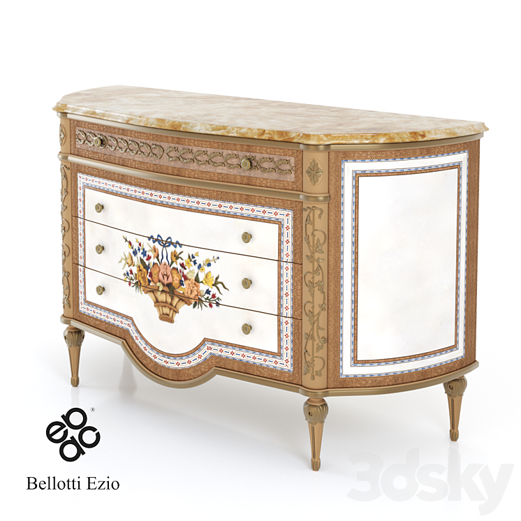 (OM) Bellotti Ezio 3702 - Sideboard & Chest of drawer - 3D model