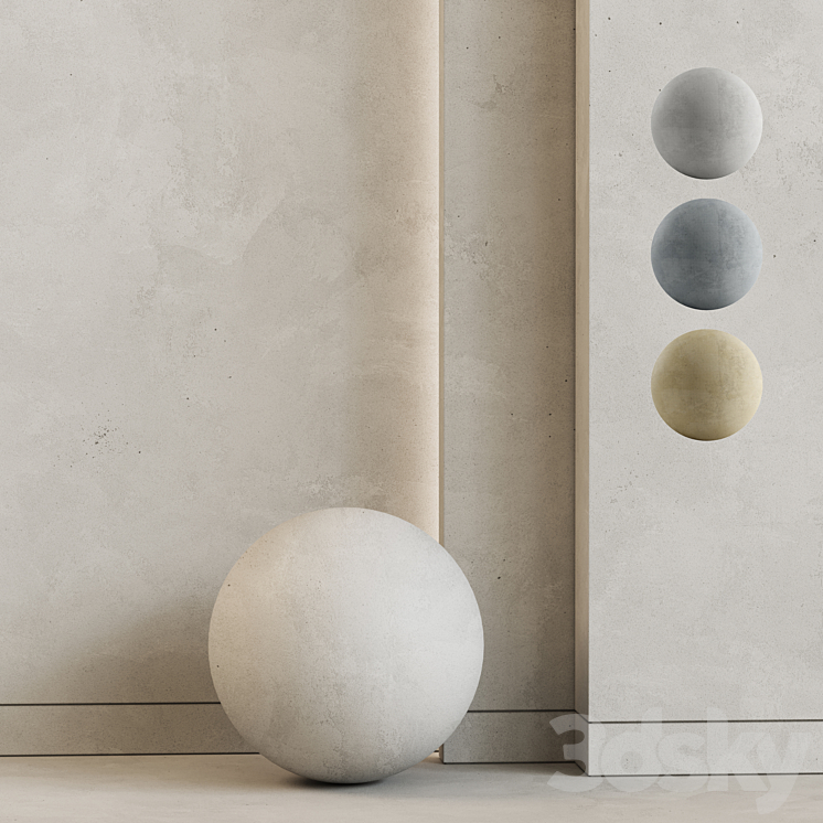 Decorative Plaster 01 by Devran3D - Stone - 3D model