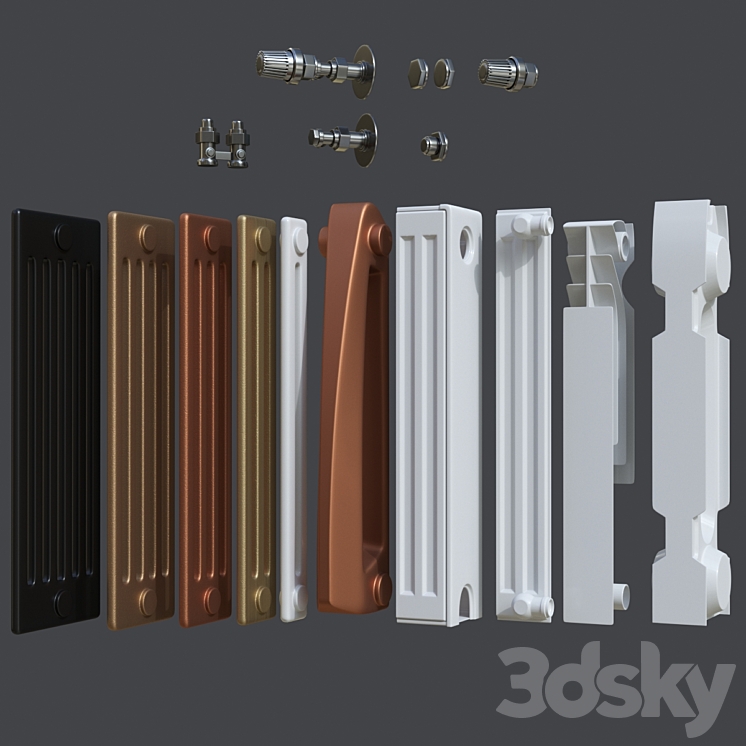 Radiators. Set 2. - Radiator - 3D model