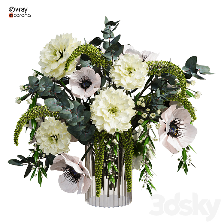 flower 90 - Bouquet - 3D model